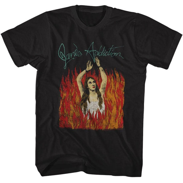 Janes Addiction Men's Burning Girl Black T-Shirt | Forbidden Geek