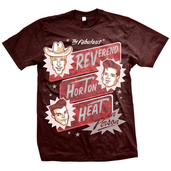 Reverend Horton Heat Poster T-Shirt MEDIUM | Forbidden Geek